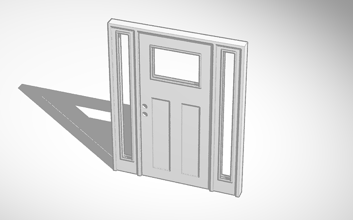 3D design Craftsman Door - Tinkercad
