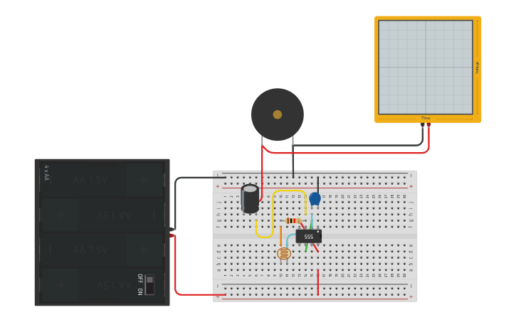 Circuit design Light Screamer | Tinkercad