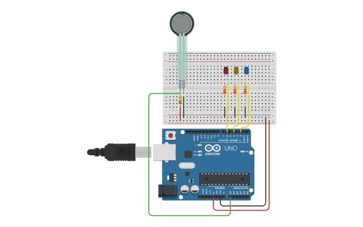 Circuit Design Force Sensor Tinkercad