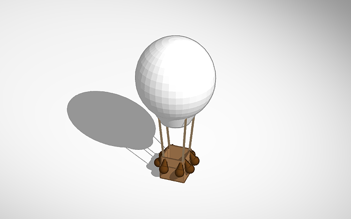 3D design air balloon - Tinkercad