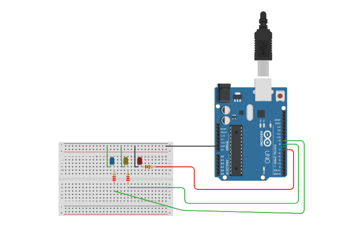 Circuit design 1. Arduino Led Yakma | Tinkercad Circuit design 1. Arduino Led Yakma | Tinkercad
