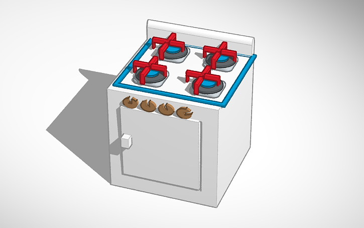 3D design Stove - Tinkercad