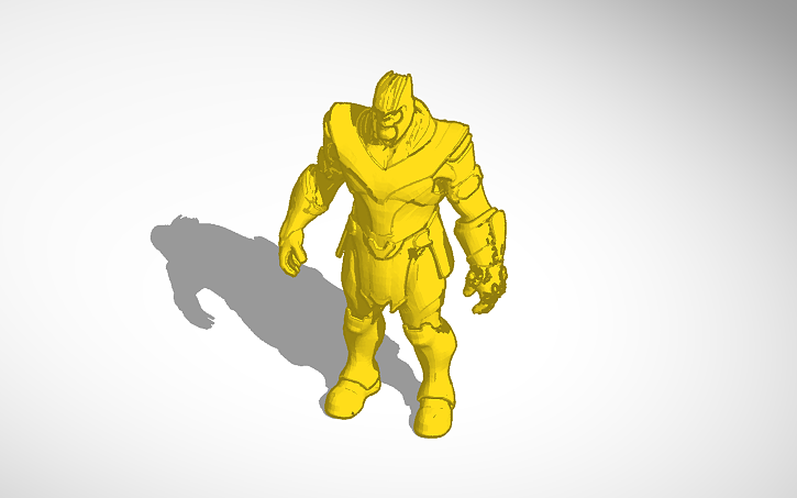 3D design FORTNITE THANOS - Tinkercad