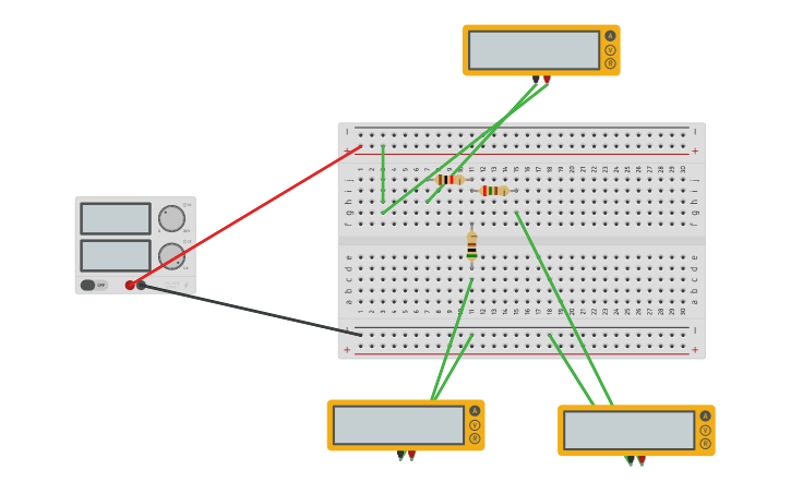 Circuit design Ammeter | Tinkercad Circuit design Ammeter | Tinkercad