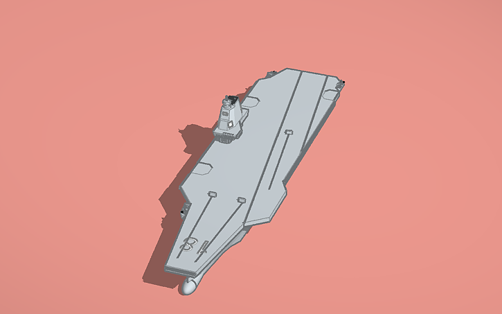 3D design LNS/CN-Type 003-Fujian Class Aircraft Carrier - Tinkercad