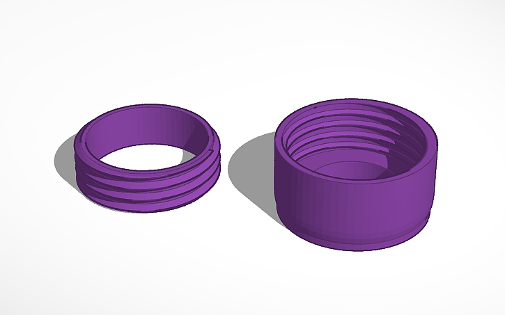 3D design 18 mm motor retainer - Tinkercad