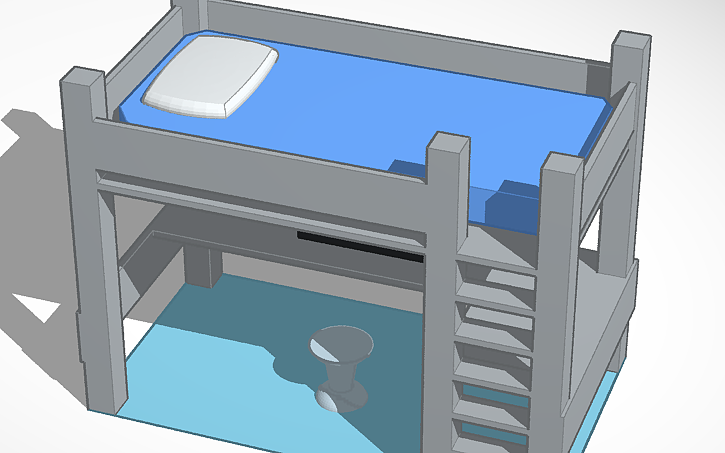 3D design Bed - Tinkercad