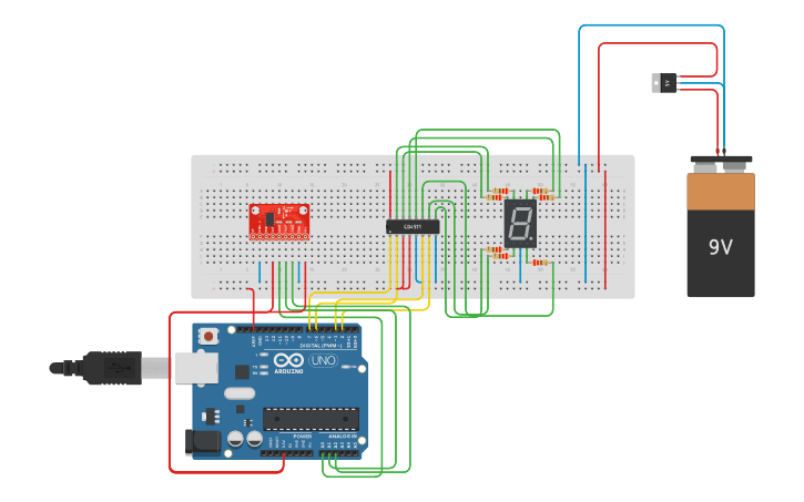 Circuit design Copie Sparkfun MMA7361 - Tinkercad