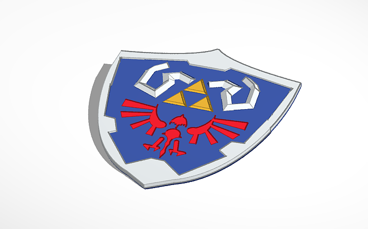 3D design Hylian Shield - Tinkercad