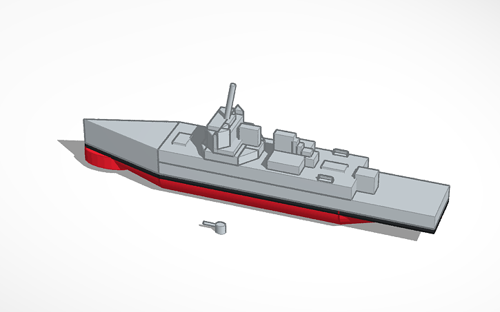 3D design USS Nathan James DDG 151 "The Last Ship" - Tinkercad