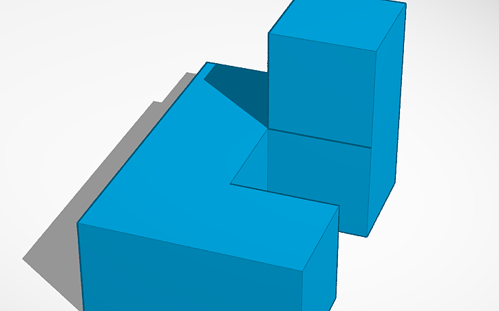 3D design Blue Block - Tinkercad