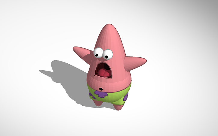 3D design Patrick Star - Tinkercad