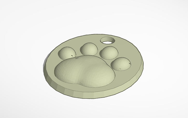 3D design Paw - Tinkercad