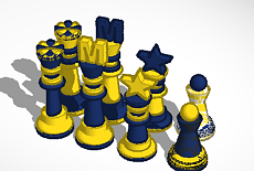 3D design Chess Pieces | Tinkercad