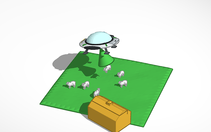 3D design alien invasion | Tinkercad