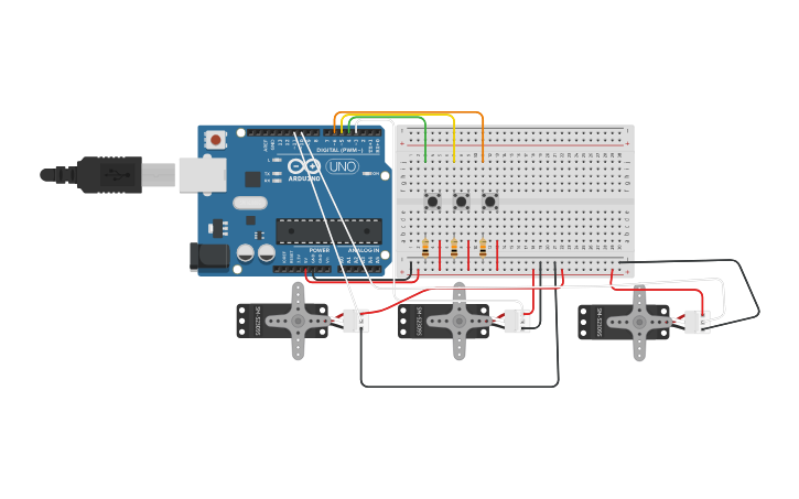 Circuit design motor - Tinkercad