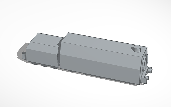 3D design br57 armored locomotive - Tinkercad
