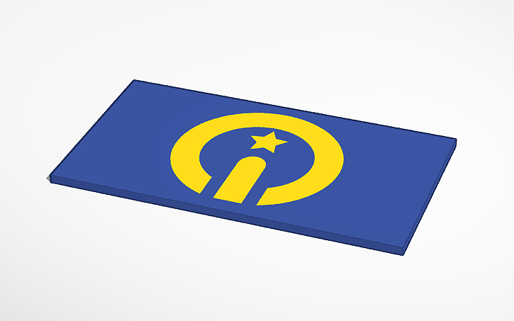 3D design The Alliance Flag - Tinkercad