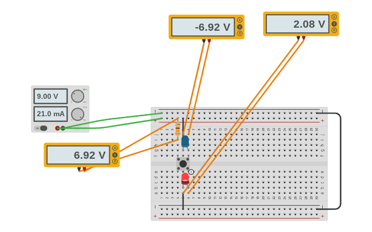 Circuit Design Poe Activity 1 2 3 Parallel Circuit Voltmeter Tinkercad