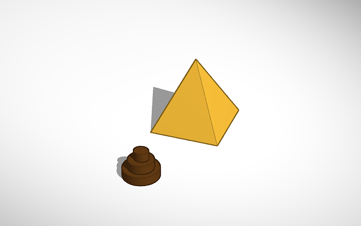 3D design Poop and Pyramid of Giza | Tinkercad