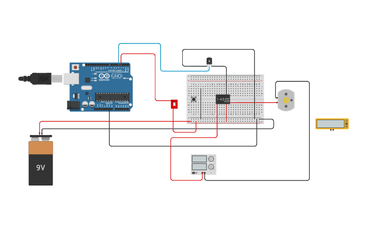 Circuit design Automatic Pump Controller - Tinkercad