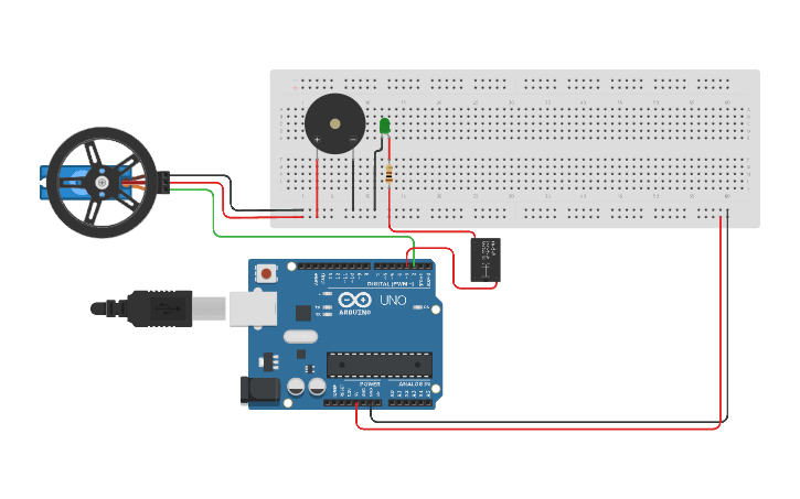 Circuit design Blynk and Firebase - Tinkercad