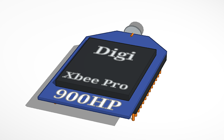 3D design Xbee Pro 900HP - Tinkercad