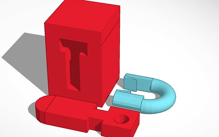 3D design Lock - Tinkercad