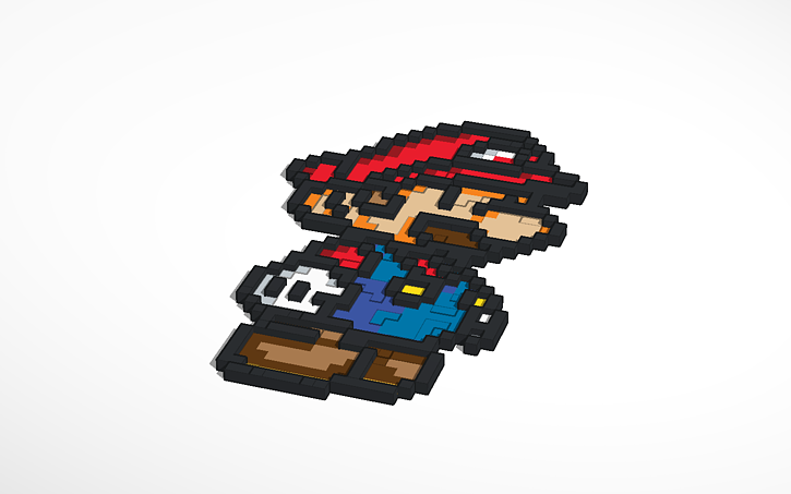 3D design Mario Pixel Art BRANDONROWLAND22 - Tinkercad