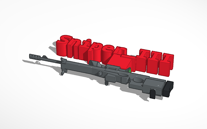 3D design sniper - Tinkercad