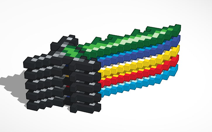 3D design Elemental Brand Swords | Tinkercad