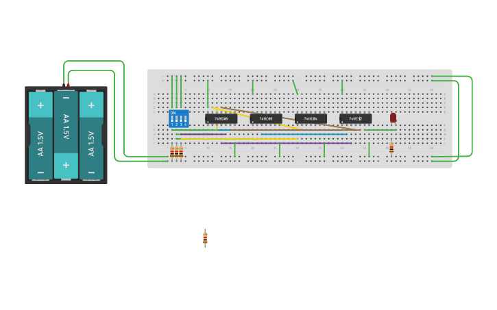 Circuit design Circuito Logico Funcion C | Tinkercad