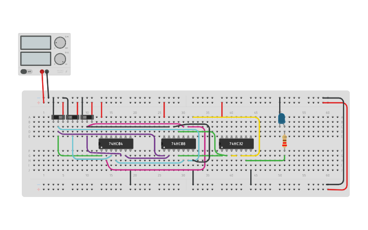 Circuit design 2.1.3 (Riley Schiltz) - AOI logic - Tinkercad