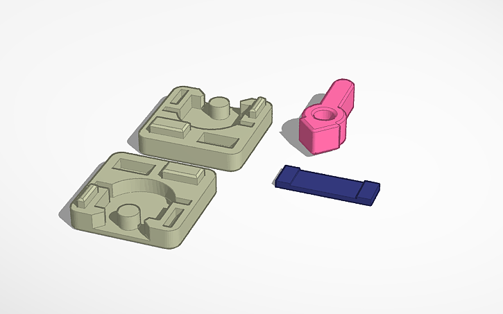 3D design Fidget toy switch - Tinkercad