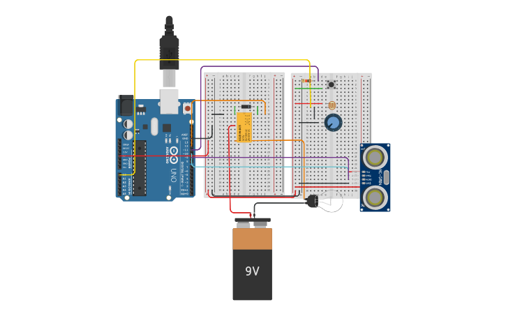 Circuit design MINI PROJECT - Tinkercad
