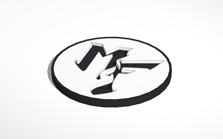 3D design Mindfire Logo - Dual Colour - Tinkercad