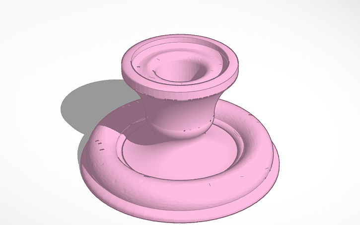 3D design Candle Holder Smooth1 FHT - Tinkercad