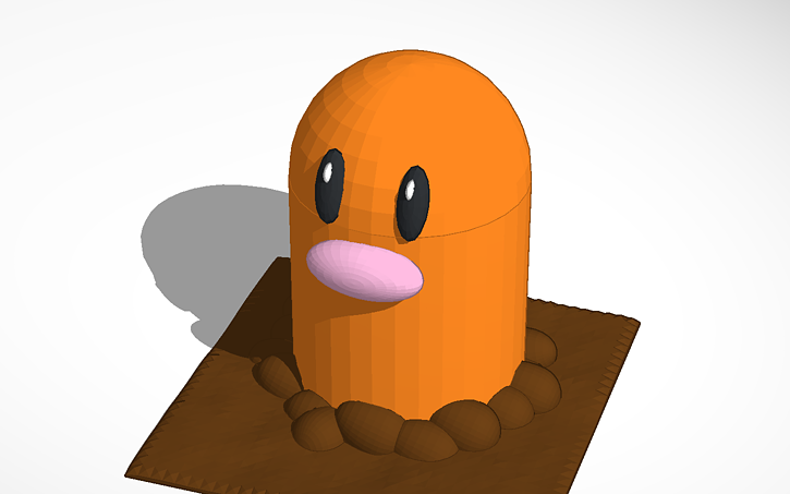 3D design Diglet - Tinkercad
