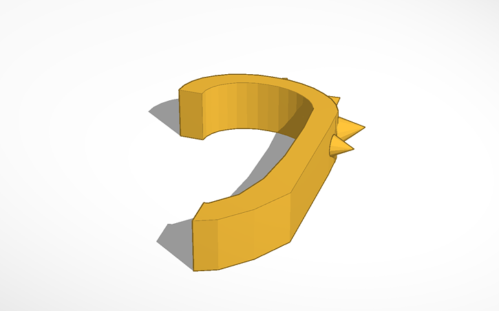 3D design ear cuff - Tinkercad