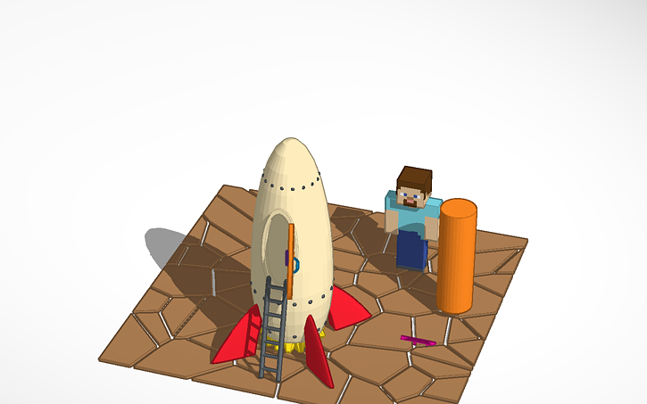 3D design ROCKET - Tinkercad