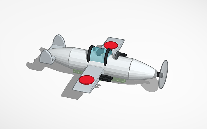 3D design Yokosuka MXY-7 Ohka - Tinkercad