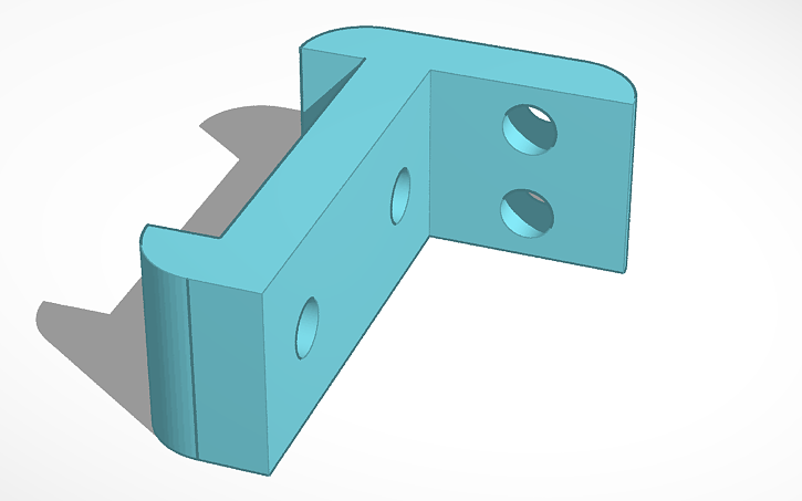 3D design DC Motor Suport - Tinkercad