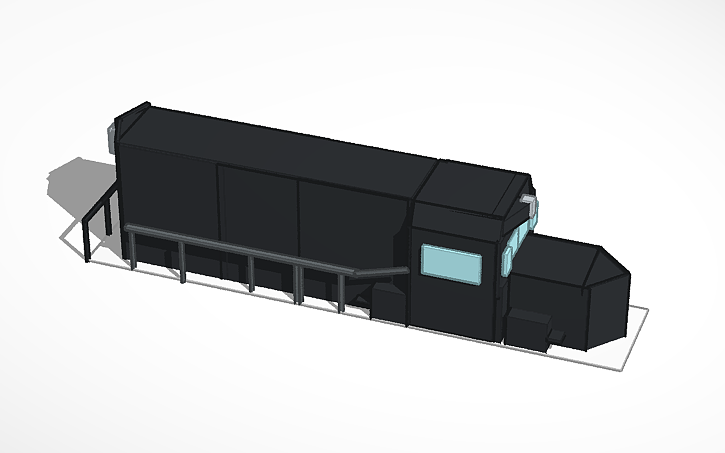 3D design Lego Concept for Illinois Central SD70 1000 - Tinkercad