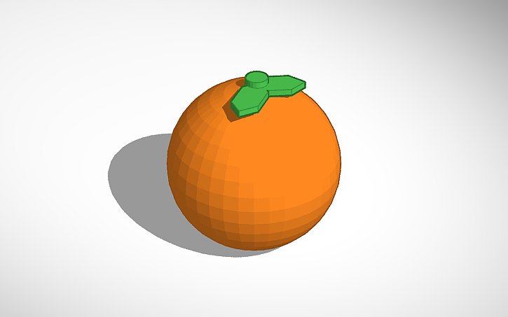 3D design Orange - Tinkercad