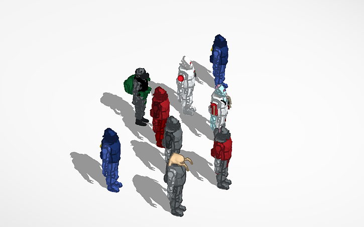 3D design Combine ragdolls - Tinkercad