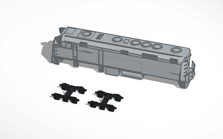 3D design EMD F40PH-2C - MBTA - Tinkercad