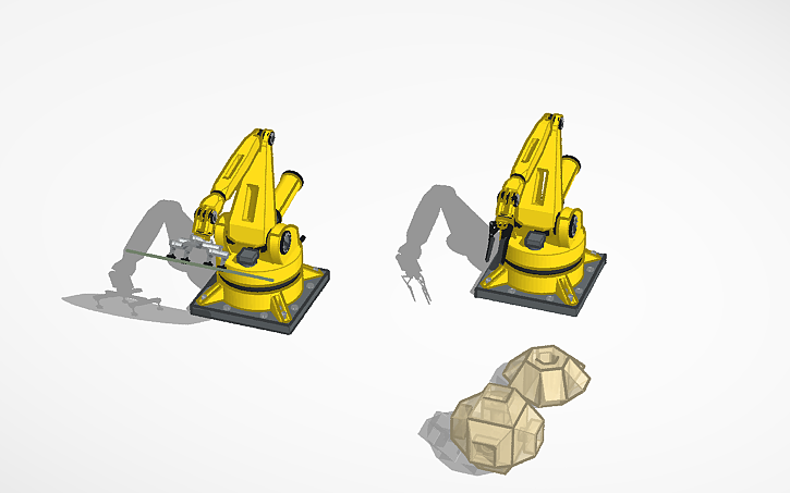 3D design Robo MKI robot arm - Tinkercad