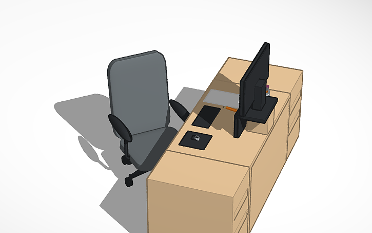 3D design my desk - Tinkercad
