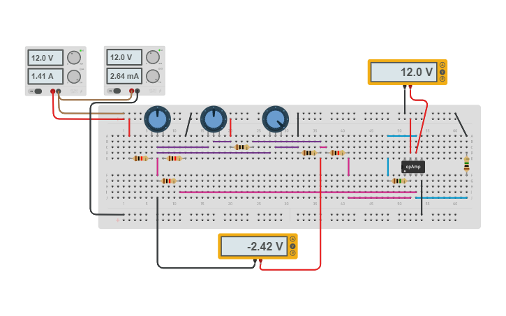 Circuit design 2.4 Strain Gauge Simulator - Tinkercad
