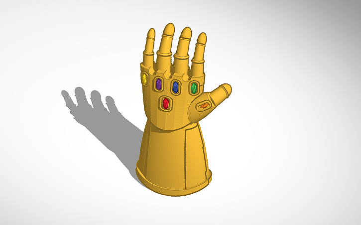 3D design Infinity Gauntlet | Tinkercad